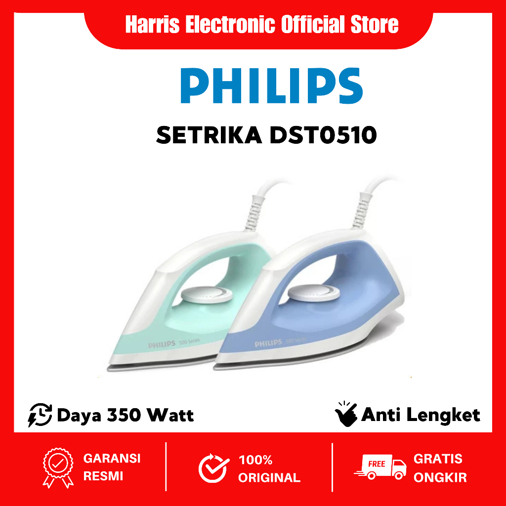 Jual Setrika Philips DST0510 / DST-0510 / Original garansi resmi ...