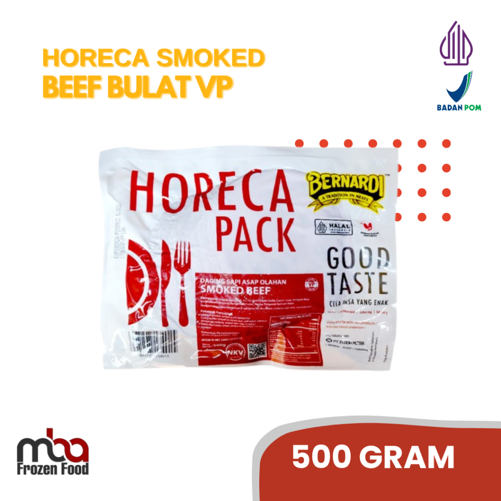 Jual Bernardi Smoke Beef Horeca BULAT (VP) 500 gr /Sosissapi /Sapi ...