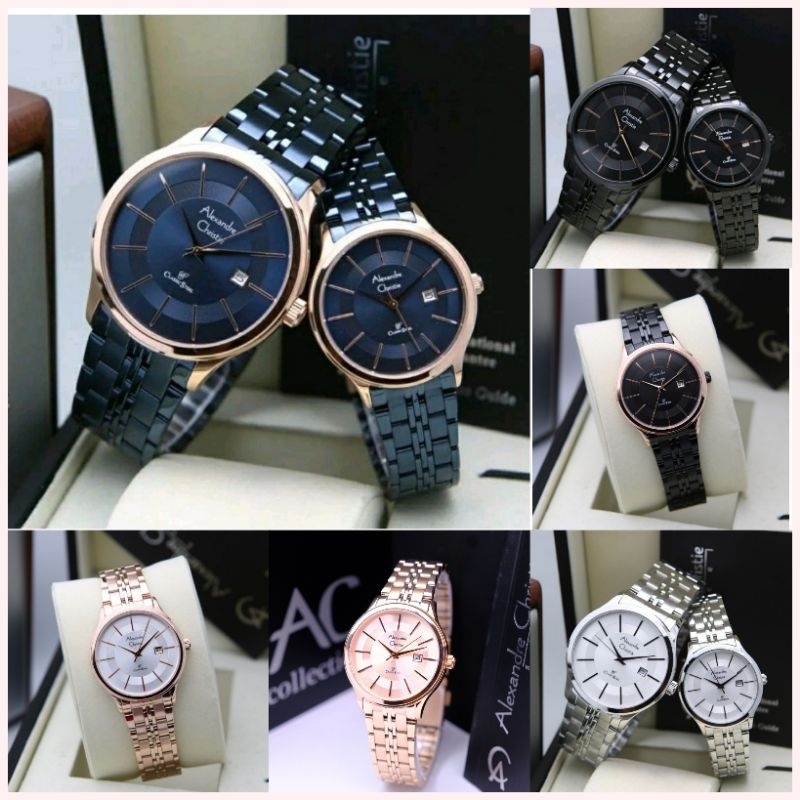 Jual Alexandre Christie Ac 8348 jam tangan couple Origina | Shopee ...