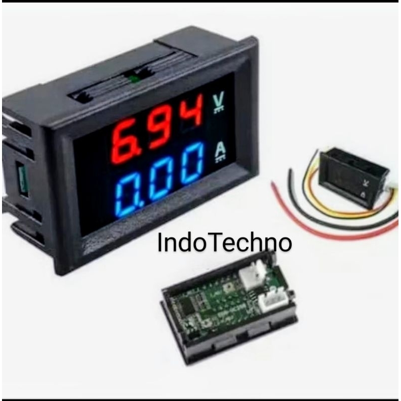Jual voltmeter ammeter DC volt ampere meter DSN-VC288 10A 0-100v 0.28 display | Shopee Indonesia