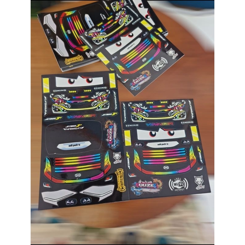 Jual Stiker headlamp miniatur bus jb 3 batik | Shopee Indonesia