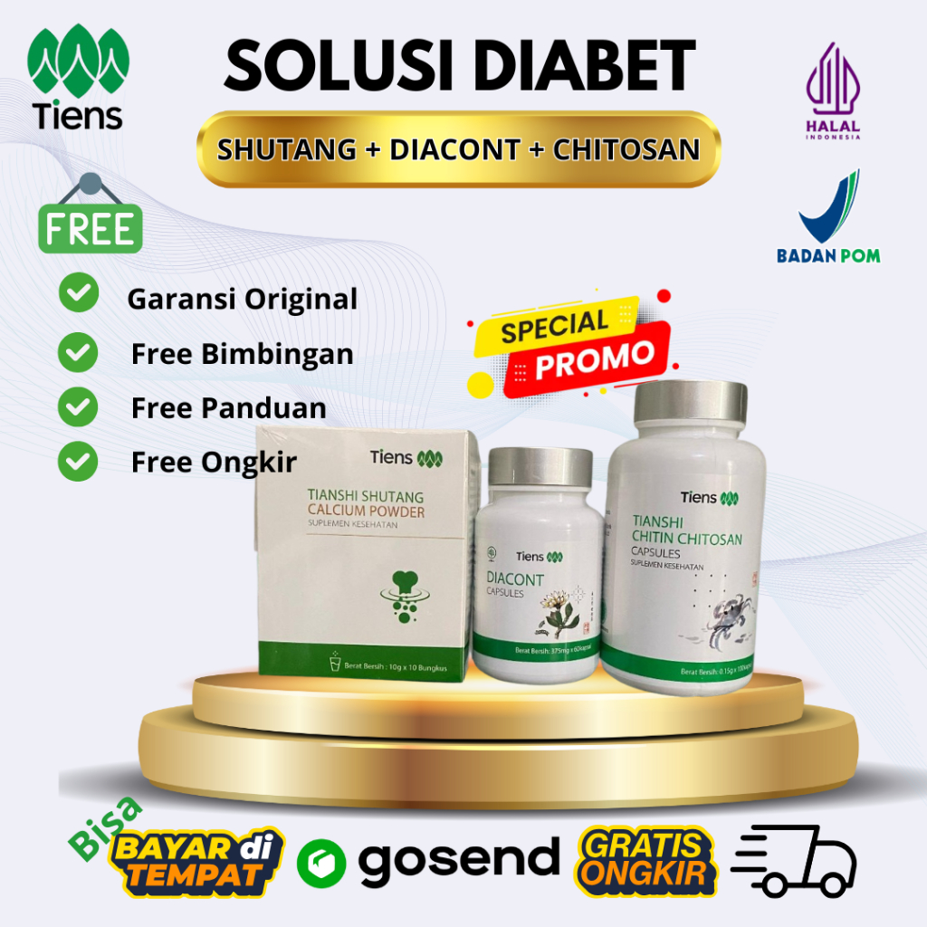 Jual Paket Produk Tiens Untuk Diabetes Chitin Chitosan Diacont Shutang ...