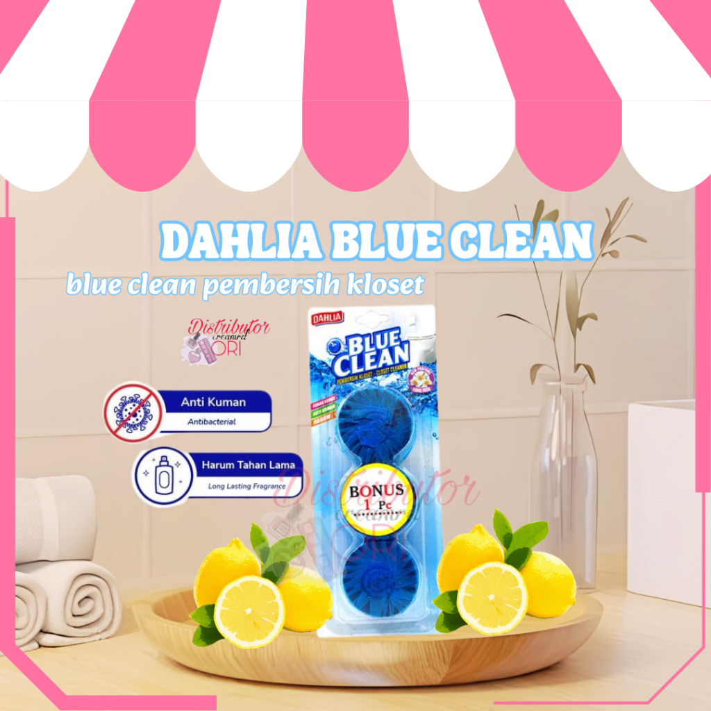 Jual DAHLIA BLUE CLEAN PEMBERSIH KLOSET ISI 3 CLOSET CLEANER TOILET ...