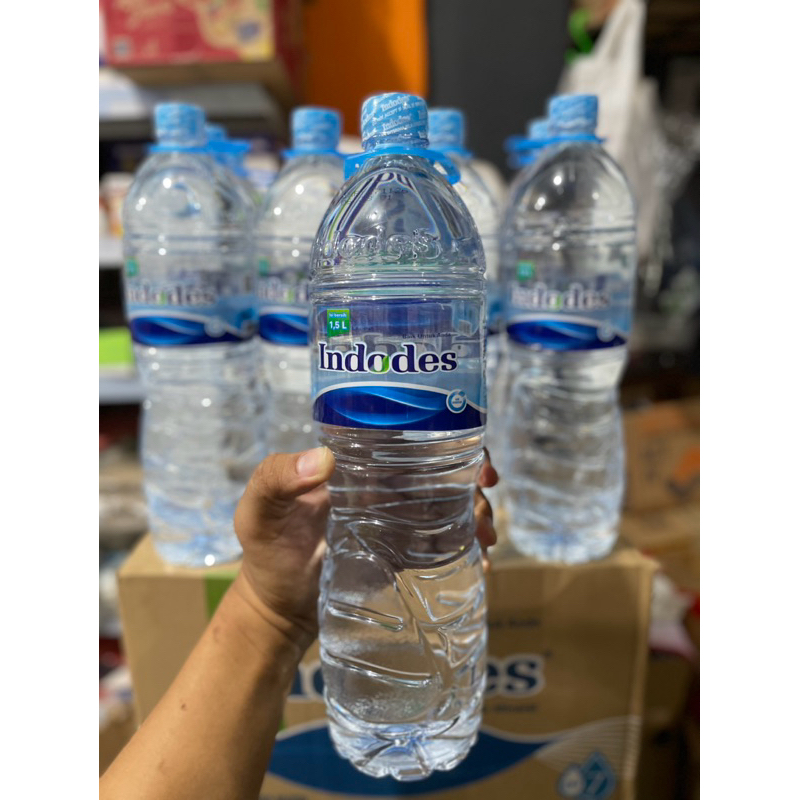 Jual 1 DUS/ KOTAK BOTOL AIR MINERAL INDODES 1.5 LITER BERISI 12 BOTOL ...