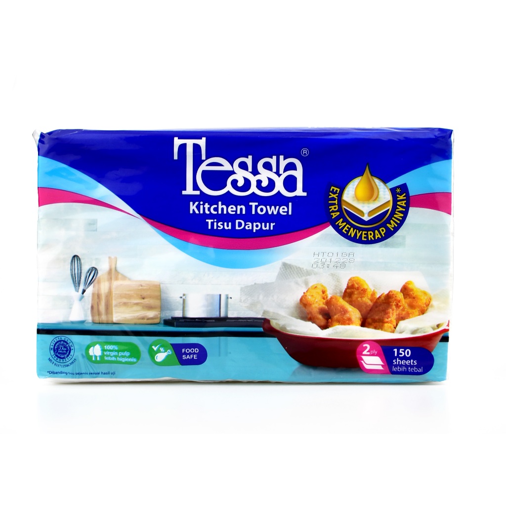 Jual Tisu Dapur Serap Minyak TESSA Kitchen Towel isi 150's | Shopee ...