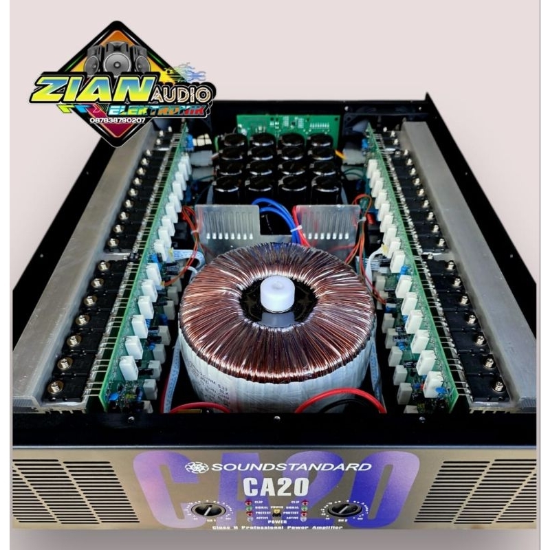 Jual Power Amplifier SoundStandard CA 20 GRADE A 2x1300watt Bonus Kaos ...