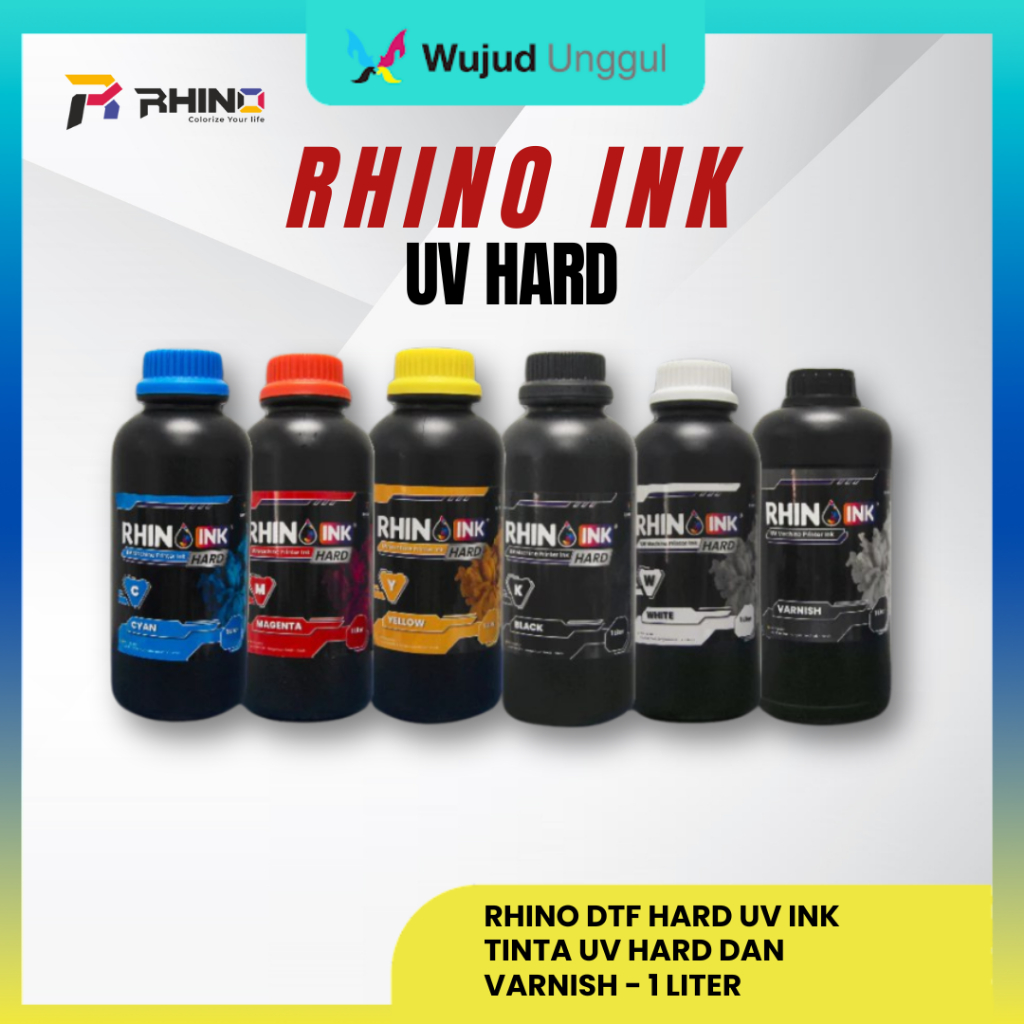 Jual RHINO DTF HARD UV INK – Tinta UV Hard + Varnish (1 Liter) | Shopee ...