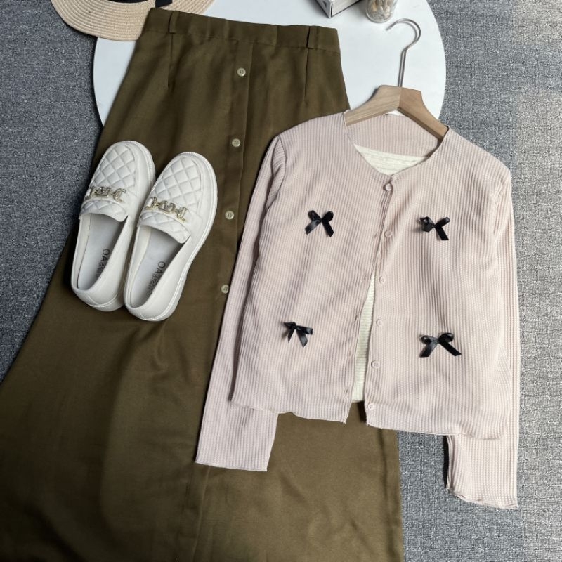 Jual Violine store - ONESET WANITA REMAJA KEKINIAN ATASAN CARDI KNIT ...