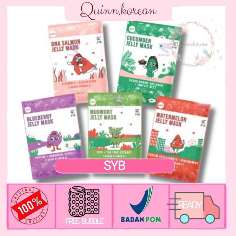 Jual SYB Jelly Mask Series | Blueberry | DNA Salmon | Cucumber ...