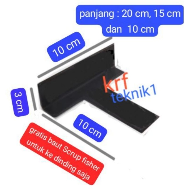 Jual rak gantung dinding rak papan dinding siku besi siku dinding rak ...