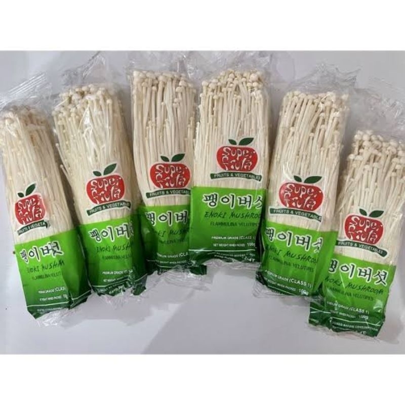 Jual Jamur Enoki 1 Dus | Enoki Mushroom | Enoki Jamur 1 Dus isi 50 pcs ...