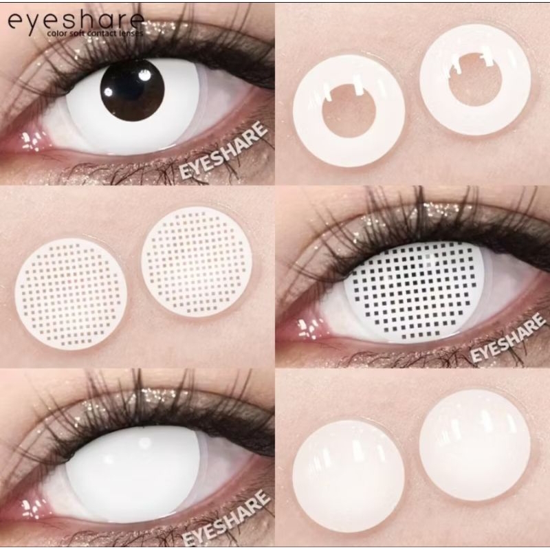 Jual Softlens COSPLAY ANIME Putih White Free Case | Shopee Indonesia