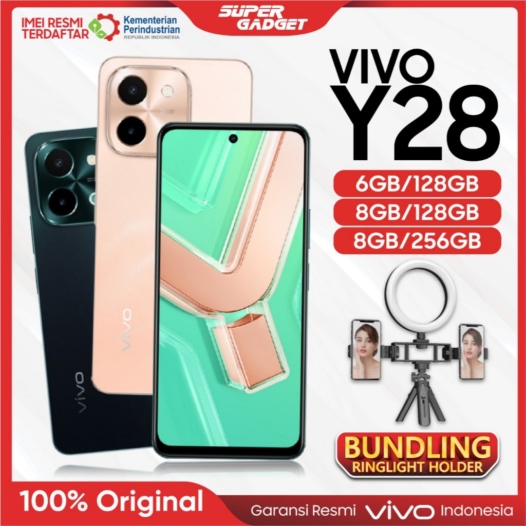 Jual VIVO Y28 6/128GB 8/128GB 8/256GB RAM 6 8 ROM 128 256 GB 6GB 8GB 128GB 256GB | Shopee Indonesia
