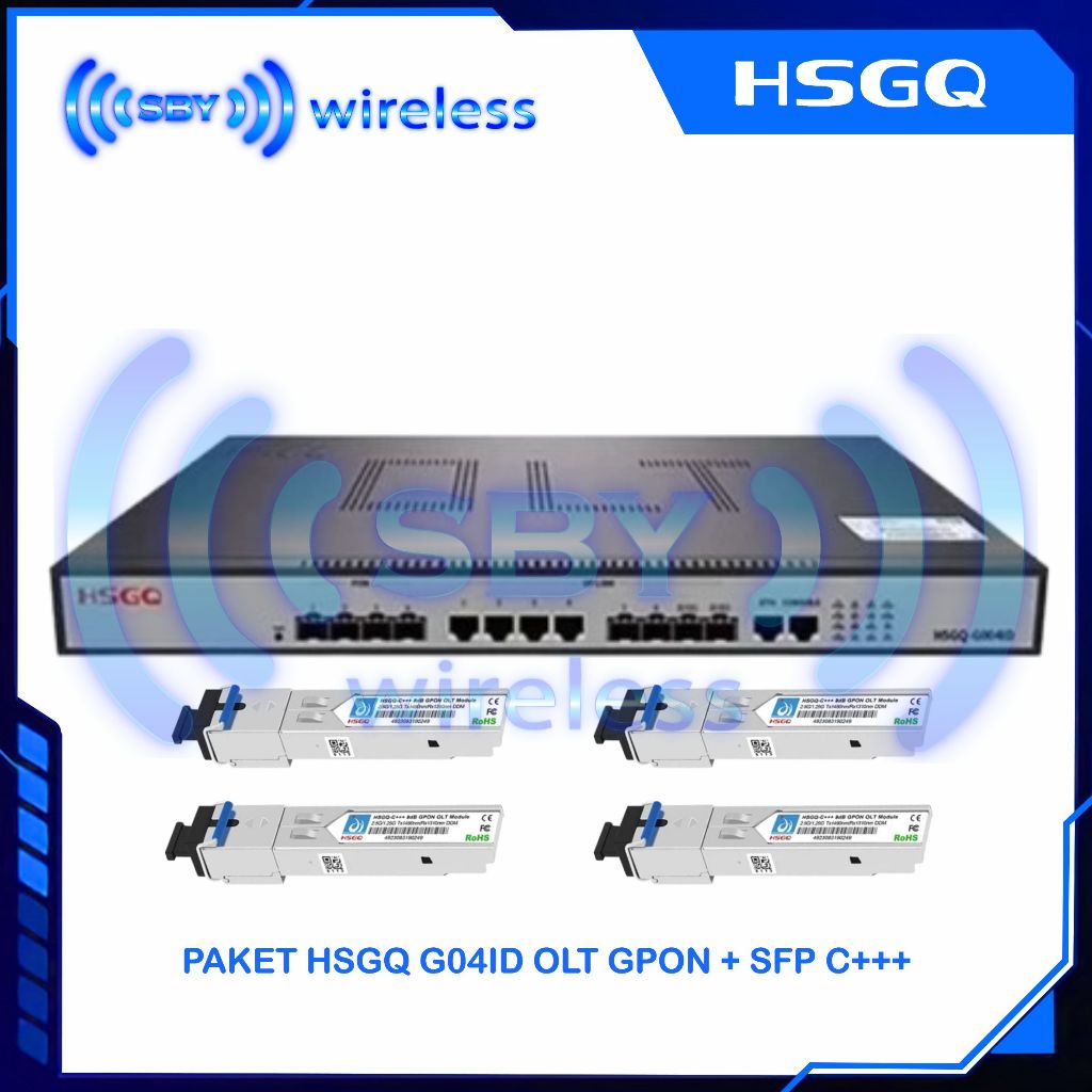 Jual PAKET HSGQ G04ID OLT GPON + SFP C+++ 9DB | Shopee Indonesia