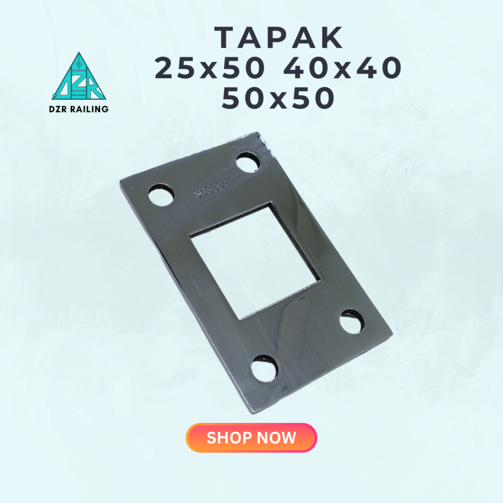 Jual Tapak baseplate plendes ss 304 tiang railing tangga stainless ...