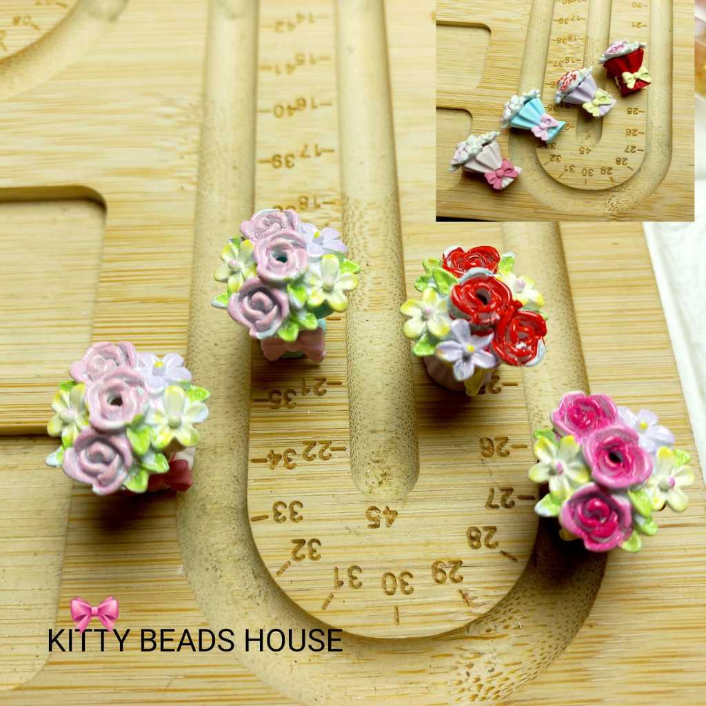 Jual MOTE MANIK BEADS LUXURY BESI BUCKET BUNGA | Shopee Indonesia