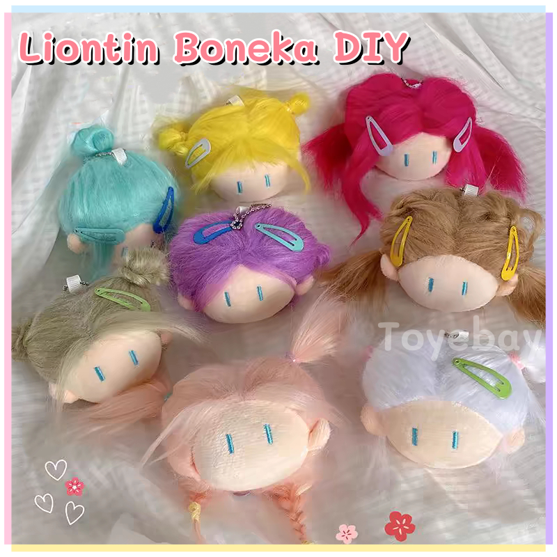 Jual 【Aksesori gratis】DIY Hairstyle Keychain Ugly Girl Cute Doll ...