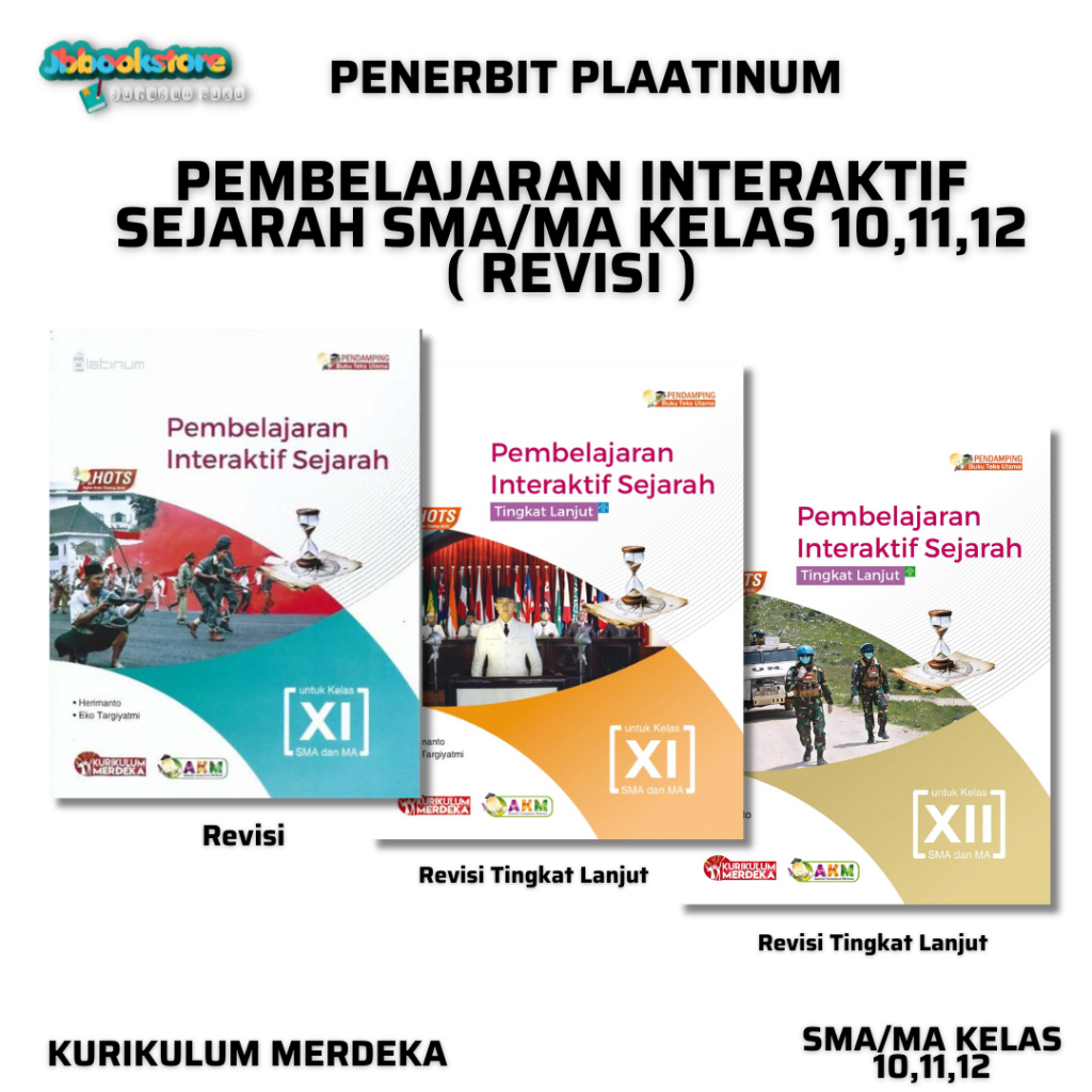Jual [ REVISI ] Pembelajaran Interaktif Sejarah SMA/MA Kelas X, XI, XI / Sejarah Kelas 10 11 12 ...