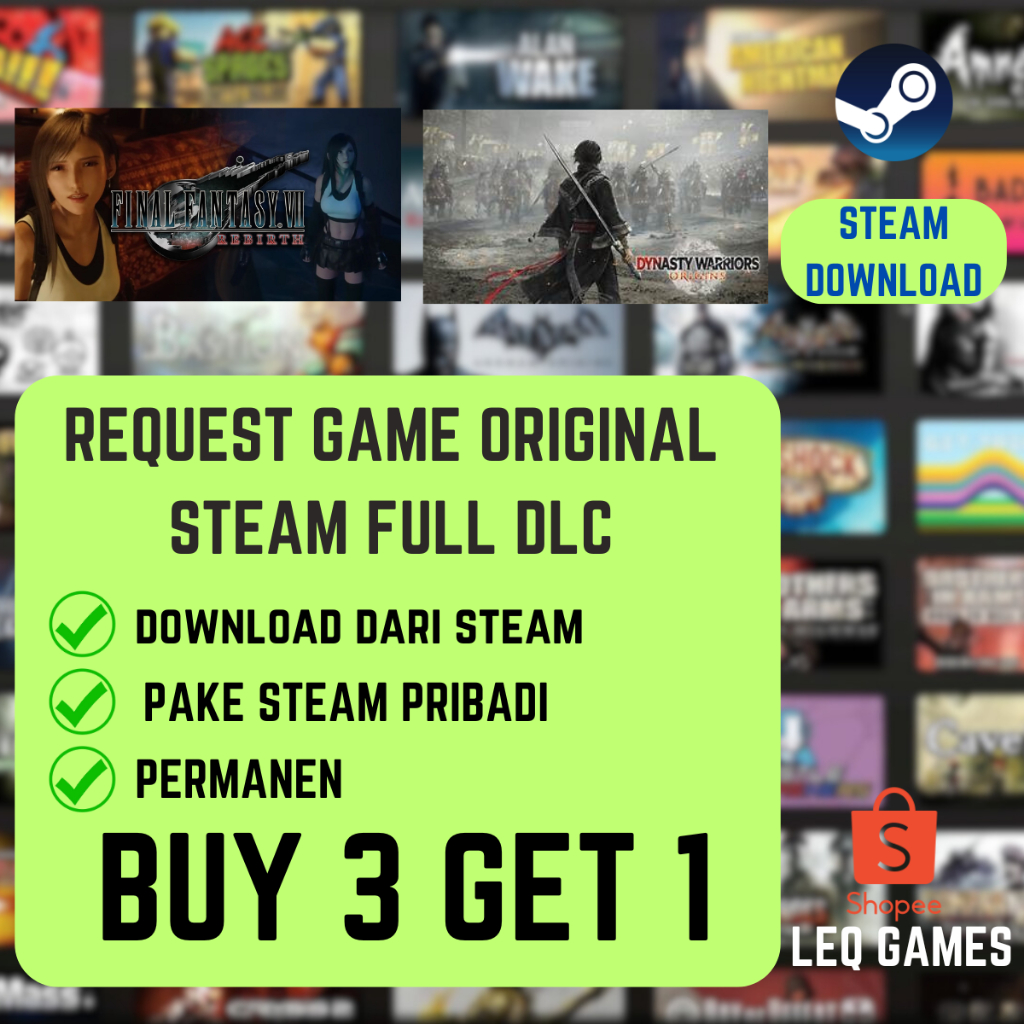 Jual REQUEST GAME STEAM ORIGINAL PC FRESH | Shopee Indonesia