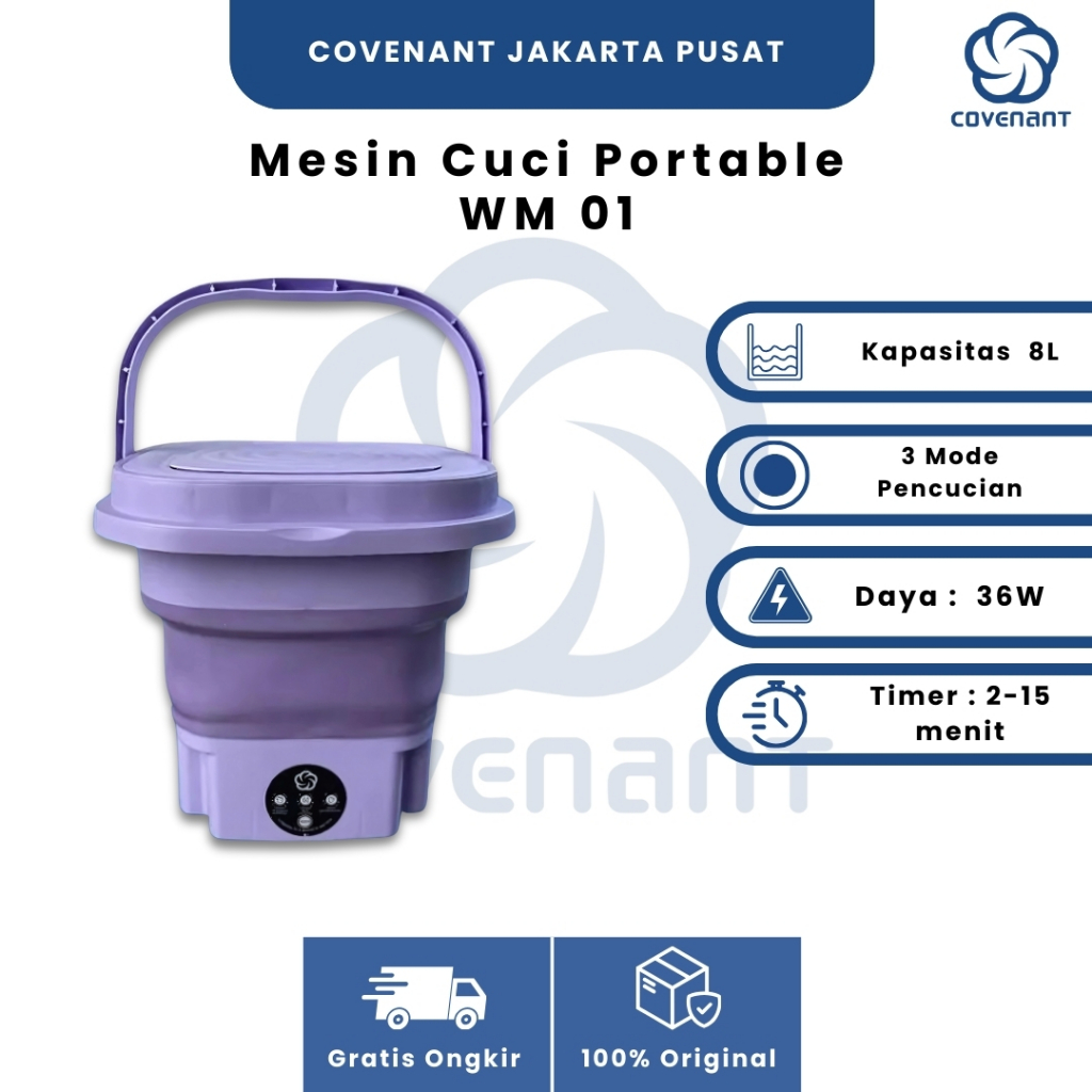 Jual Covenant WM Mesin Cuci Mini Portabel Mesin Cuci Lipat Mini Folding ...