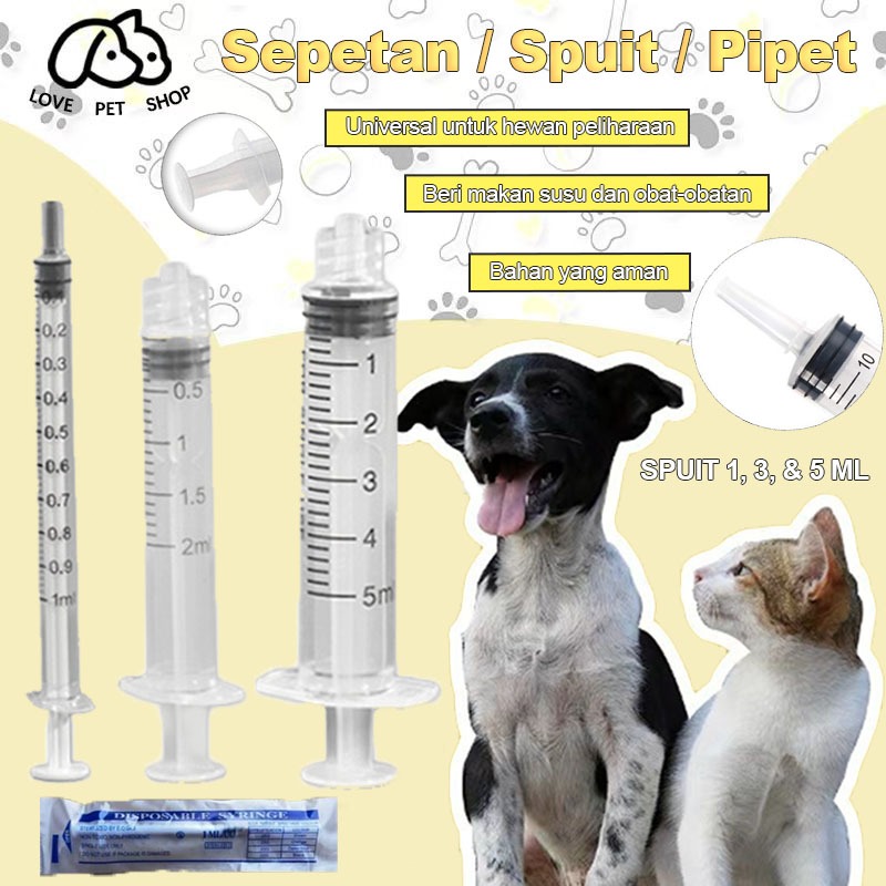 Jual Sepetan Spuit Alat Bantu Minum 1ml / 3ml / 5ml Sepetan Spuit ...