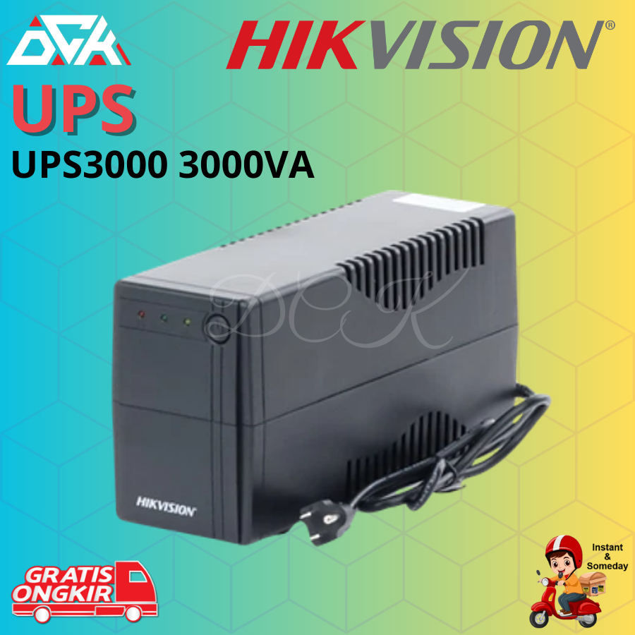 Jual UPS Hikvision DS-UPS3000 3000VA 1800W Uninterruptible PSU CCTV ...