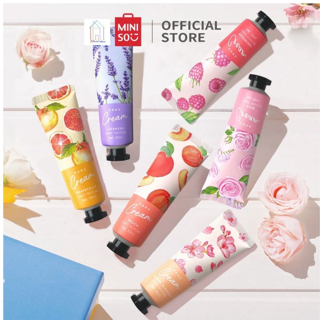 Jual MINISO Hand Cream / Lotion Krim Tangan 30mL Moisturizing Floral ...