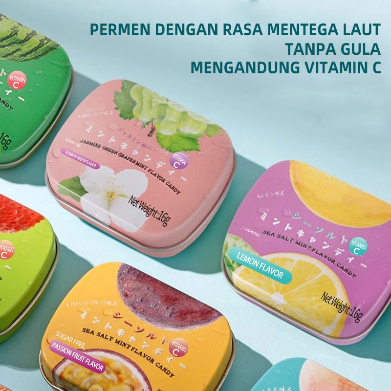 Jual Permen Mint Bebas Gula HALAL BPOM Banyak Variant Rasa Permen ...
