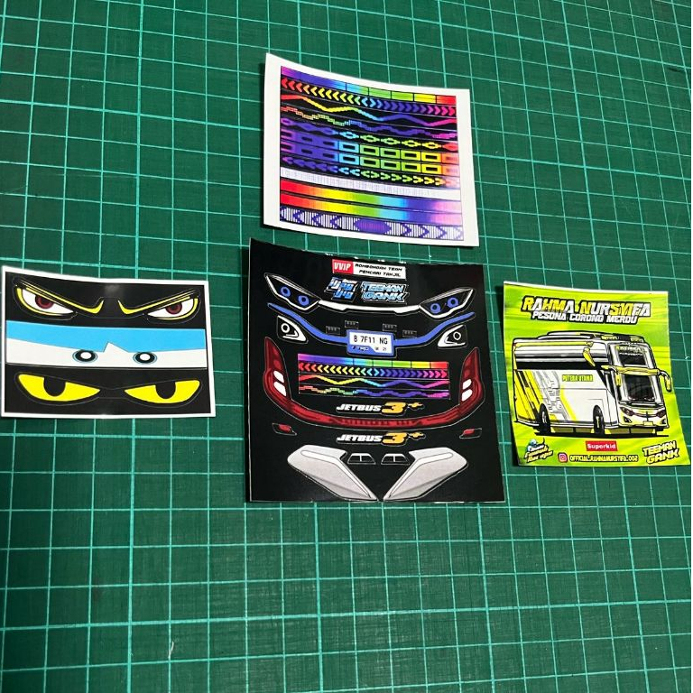 Jual Stiker Miniatur Lampu Bus JetBus 3+ BLUE (BONUS BUS RANDOM ...