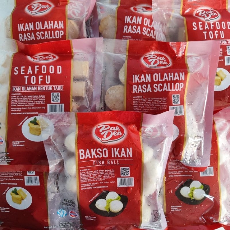 Jual Bakso Ikan Pak Den 200g Scallop Ikan Pak Den 200g Seafood Tofu Pak ...