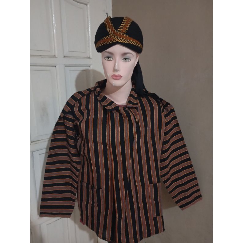 Jual Baju Surjan Jawa tenun lurik | Shopee Indonesia