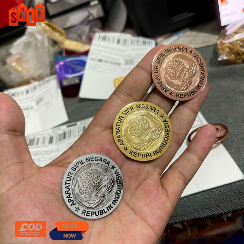 Jual korpri Asn etsa gold silver bulat grafir( Beli 1 gratis 1 Cincin ...