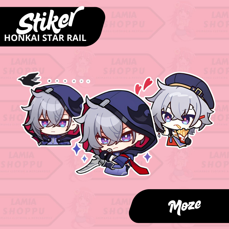 Jual Stiker Honkai Star Rail Moze | Sticker Moze HSR | Merch Anime Game ...