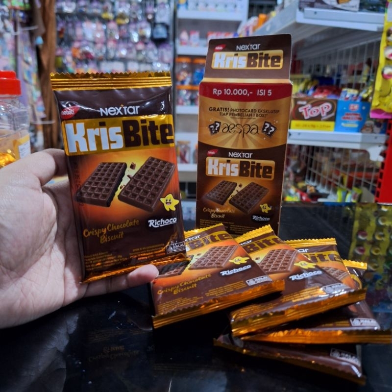 Jual Nextar Kris Bite Nabati - Crispy Chocolate Biscuit 1 Box | Shopee ...