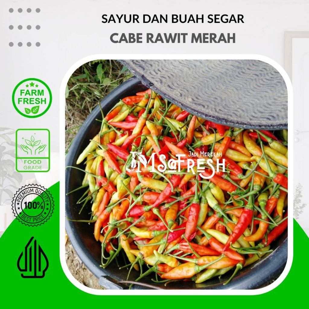 Jual [JM SoFresh] Cabai Rawit Merah 100Gram / Cabe Rawit Merah 100 Gram ...
