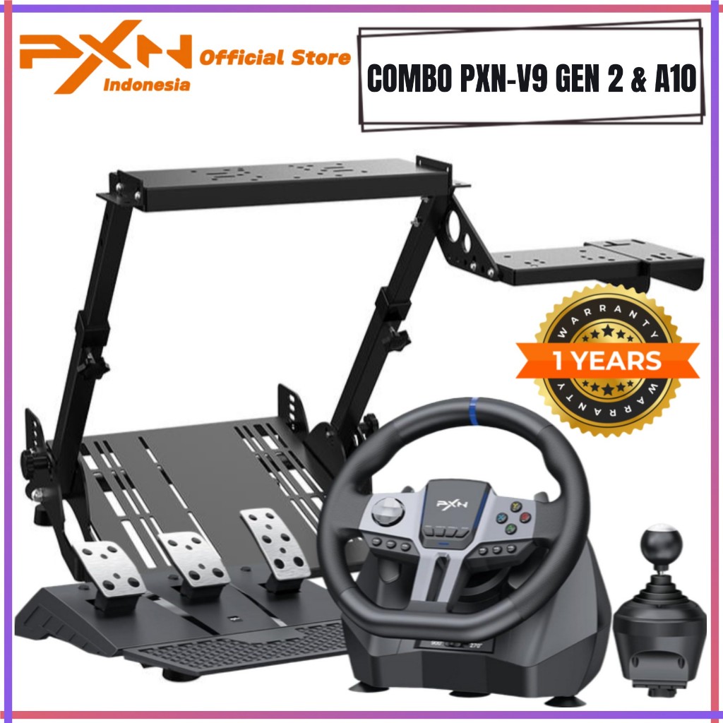 Jual Combo PXN V9 GEN 2 and A10 Steering Wheel Stand | Shopee Indonesia