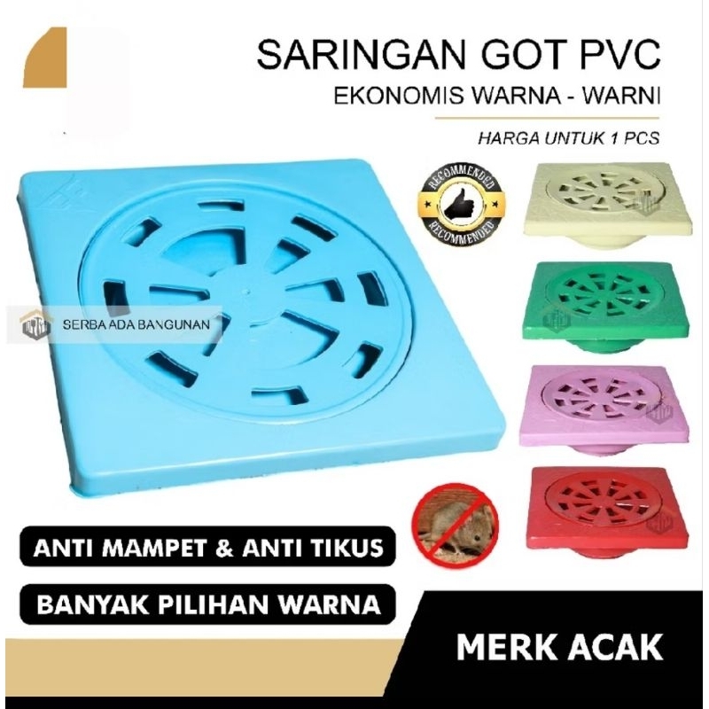 Jual Saringan Got Tebal Plastik PVC Kamar Mandi Toilet Plastic Floor ...