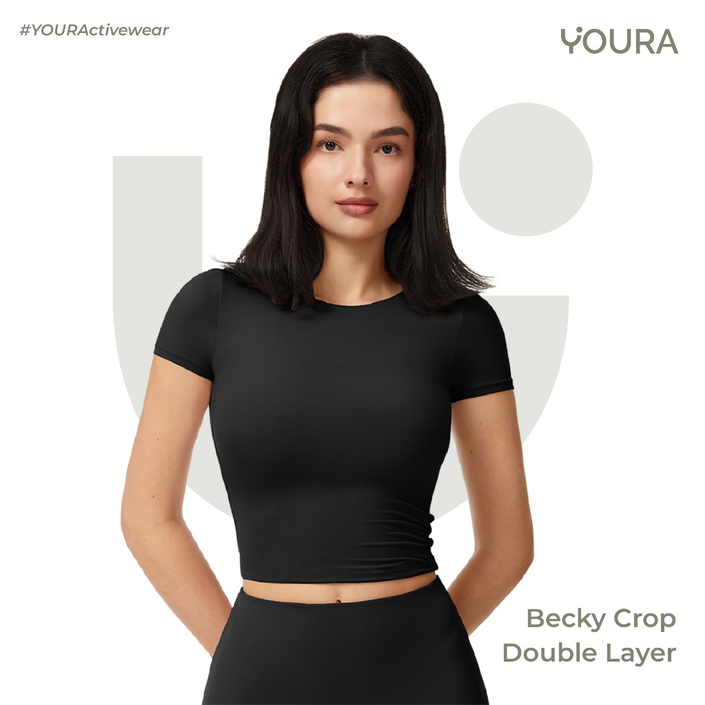Jual YOURA - Becky CropTop Double Layer Premium | Shopee Indonesia