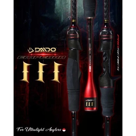 Jual Daido Emperor III Pro Series Spinning UL 662/702 JS FUJI Carbon Material Joran Pancing UL ...