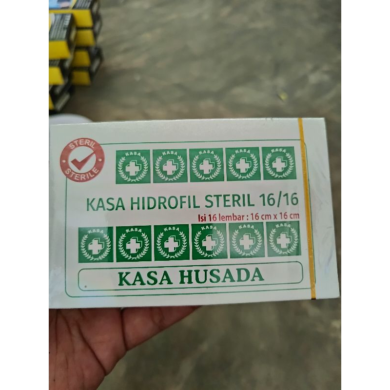 Jual KASA HIDROFIL STERIL 16CM X 16CM isi 16 lembar | Shopee Indonesia