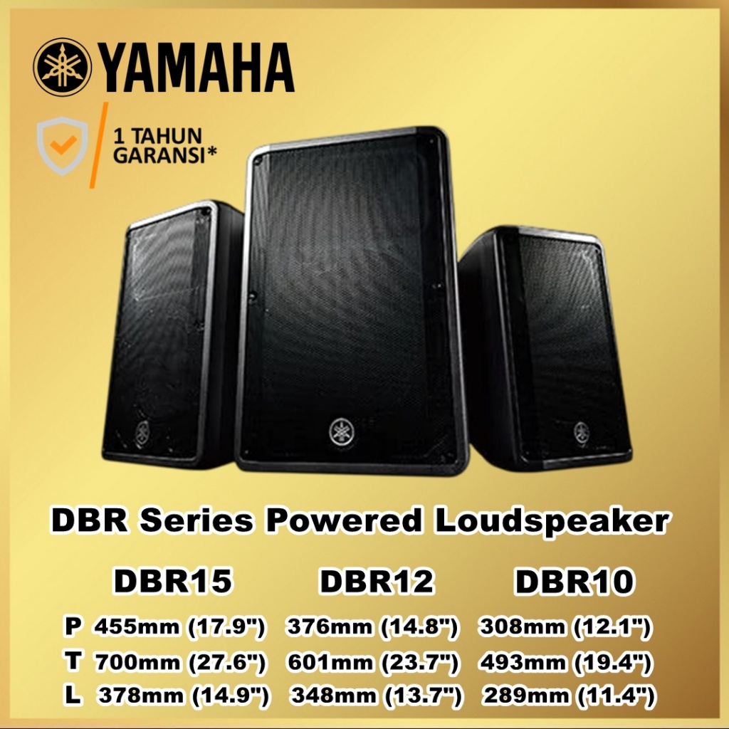 Jual Yamaha DBR10 DBR12 DBR15 DBR 10 12 15 inc 2-way Active Speaker ...