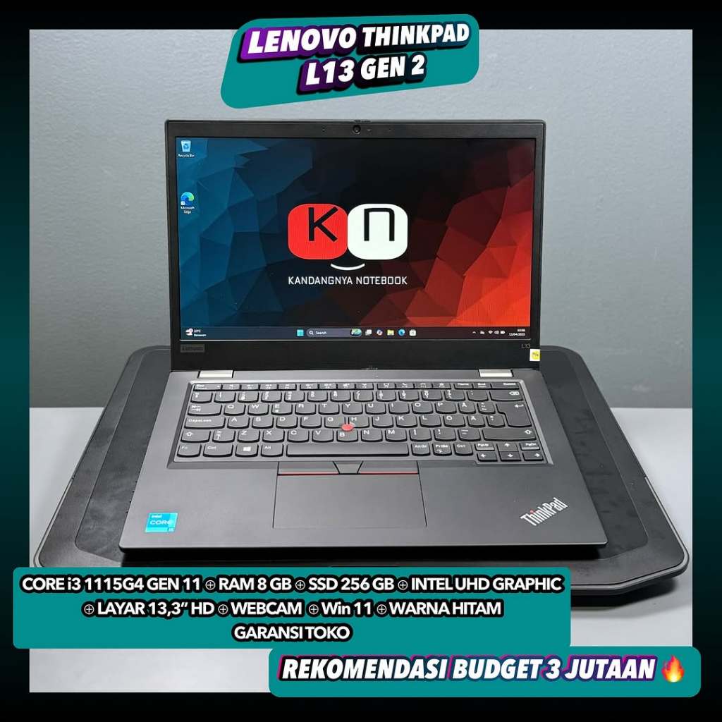 Jual Laptop Lenovo Thinkpad Core i3 1115G4 Gen11 Ram8 SSD 1TB slim ringan L13 | Shopee Indonesia