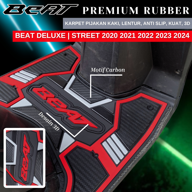 Jual Karpet Pijakan Motor Beat Deluxe Beat Street CBS ISS Esp 2020 2021 2022 2023 2024 2025 ...
