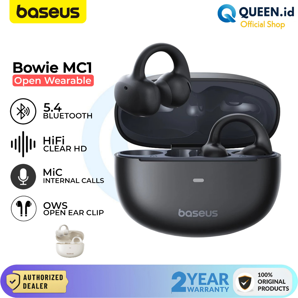 Jual Baseus Bowie MC1 OWS Open Ear Clip Wearable Stereo Headset ...