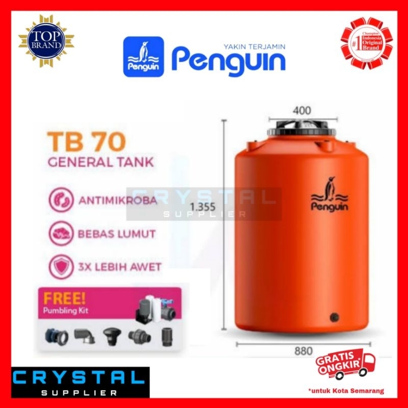 Jual Tangki Air PENGUIN TB 70 Orange 650 Liter TB70 Toren Tandon Torn Pingiun | Shopee Indonesia