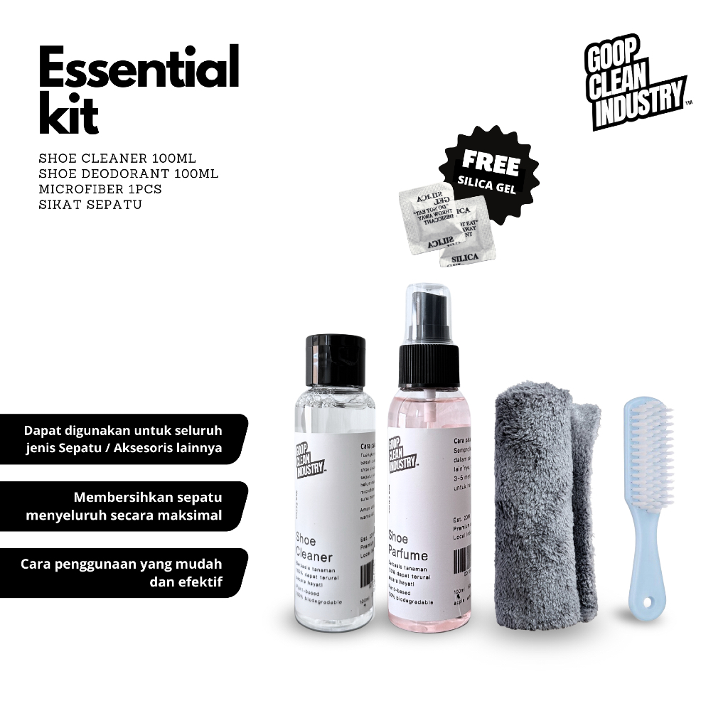 Jual GOOP Shoe Cleaner Essential Kit - Pembersih Sabun cuci Sepatu ...