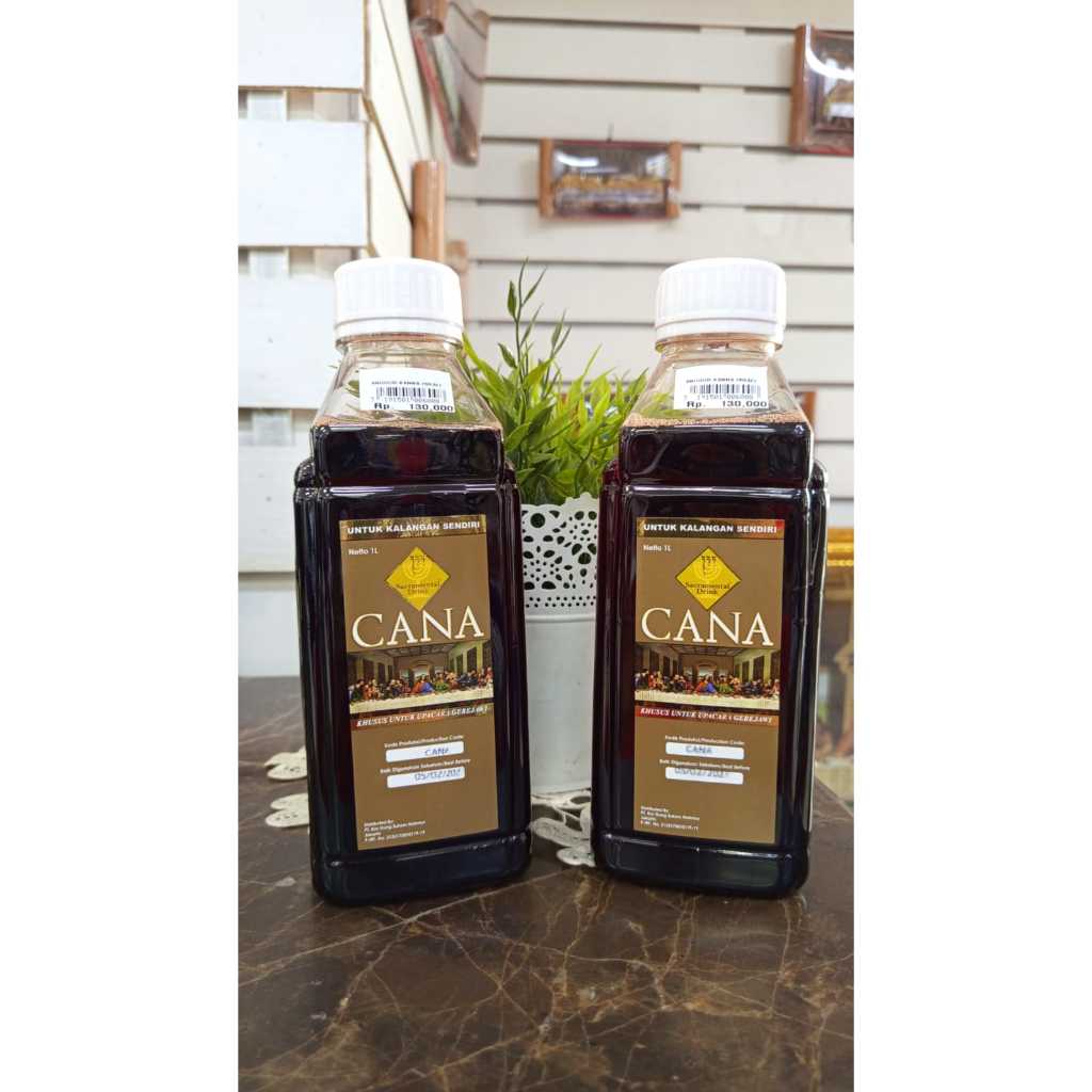 Jual Anggur Kemasan Botol Cana Israel 1000 ML | Shopee Indonesia