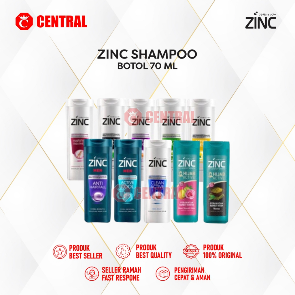 Jual ZINC SHAMPO 70ML BOTOL | Shopee Indonesia