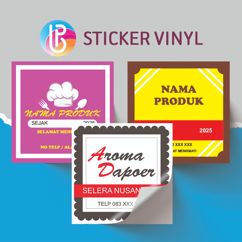 Jual Cetak Stiker Kotak Vinyl Custom | Shopee Indonesia