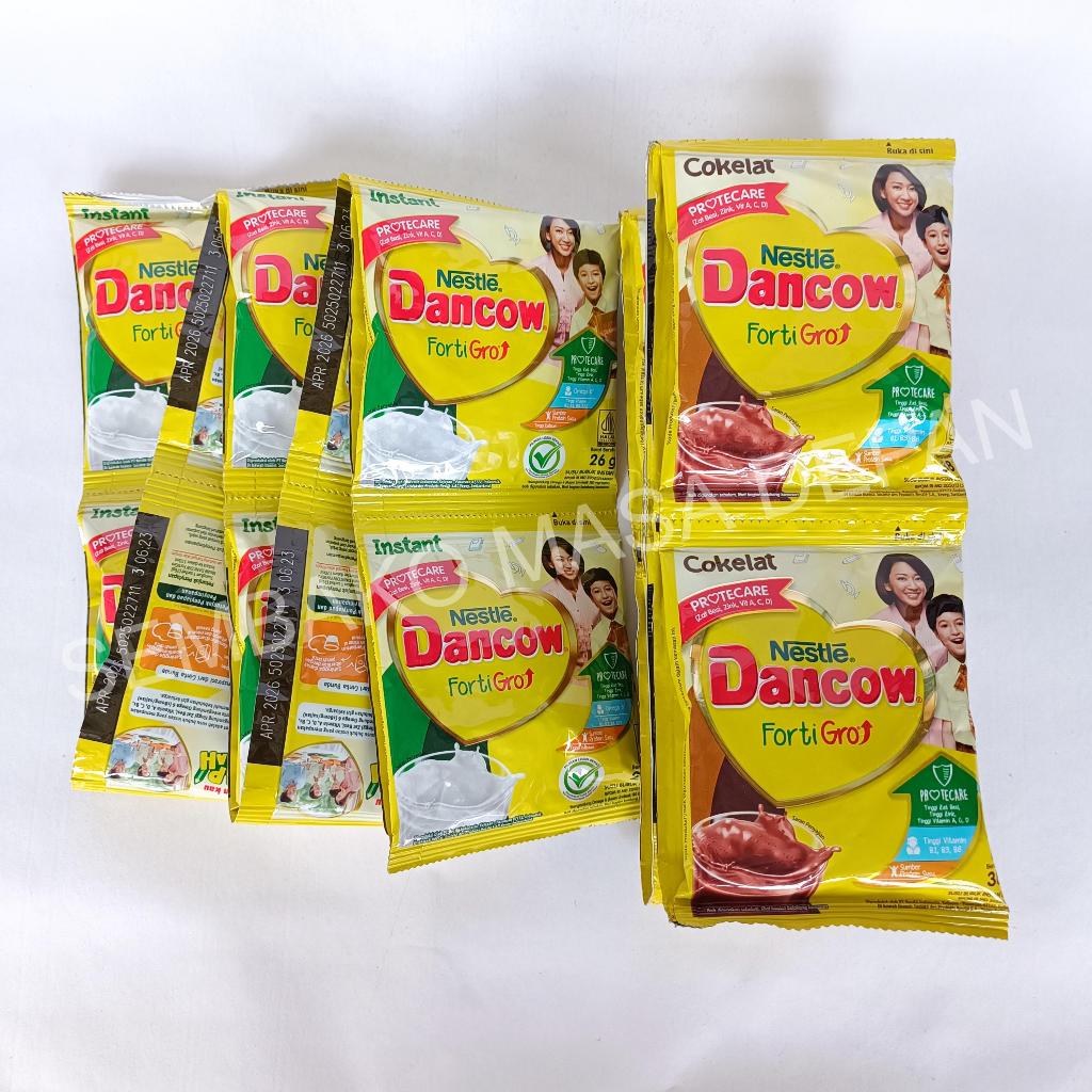 Jual Nestle Dancow FortiGrow Susu putih dan coklat Dancow Bubuk Saset ...